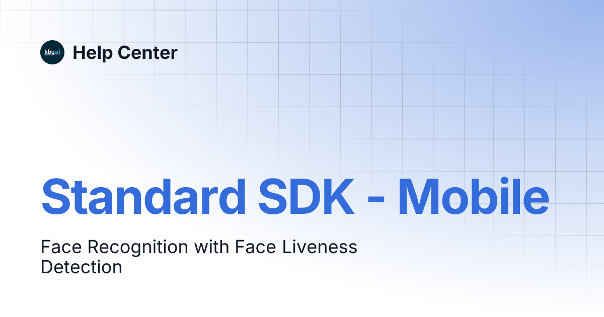 Standard SDK - Mobile | Help Center