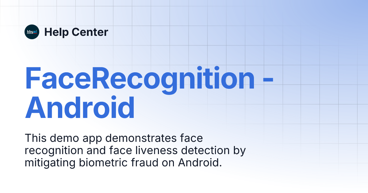 FaceRecognition - Android | Help Center
